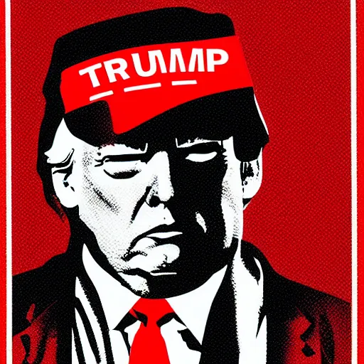 A risograph of Donald Trump | Stable Diffusion | OpenArt