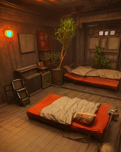 artstation scifi scene of a shabby chinese village | Stable Diffusion | OpenArt