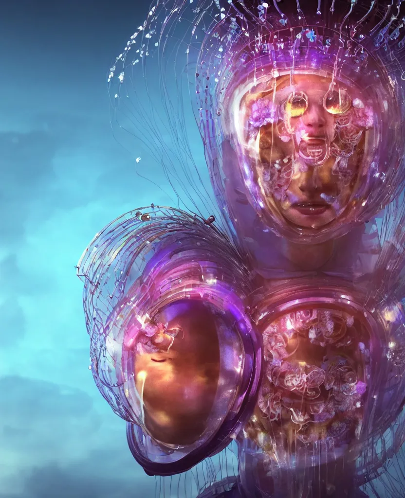 close-up portrait of the face of a beautiful princess | Stable ...