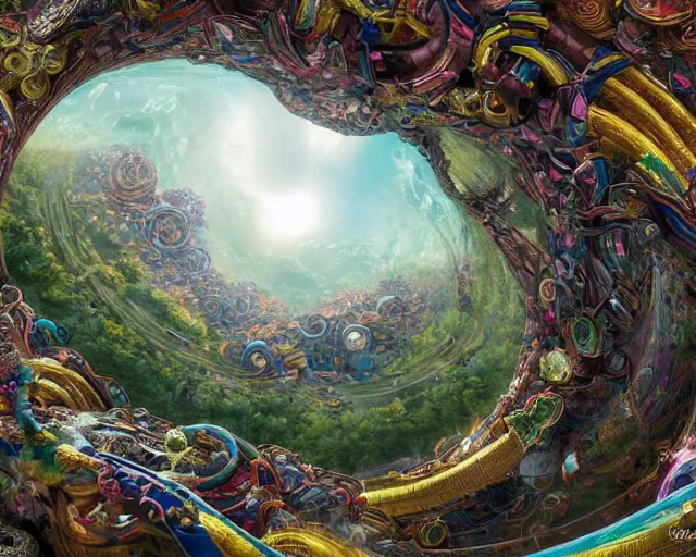 hyperdetailed maximalist artwork by fatheat inspired | Stable Diffusion ...