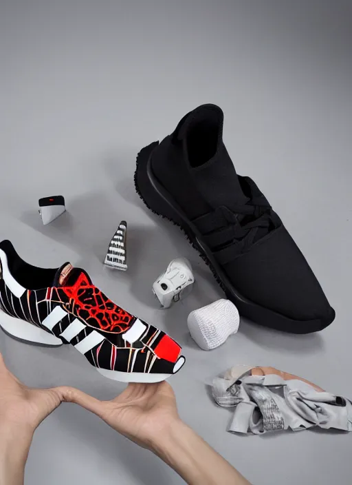 hyperrealistic and heavy detailed product photo adidas | Stable ...