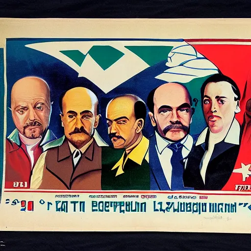 the cast of seinfeld and vladimir lenin in an original | Stable ...