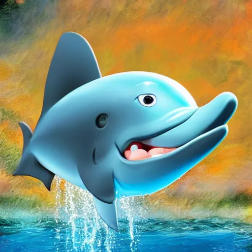 dolphin headshot isekai pixar | Stable Diffusion | OpenArt