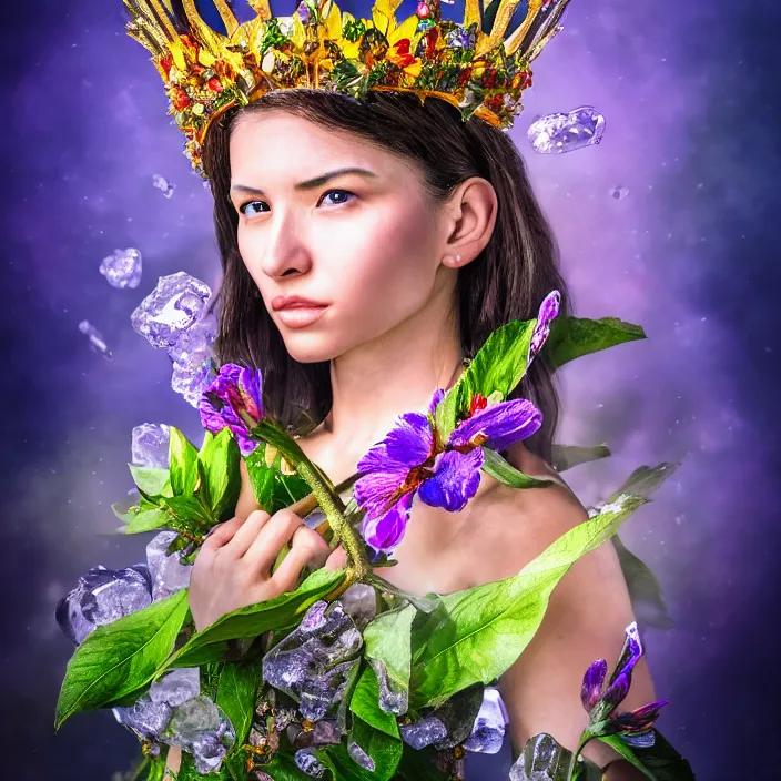 photo of a very beautiful!! flower queen warrior with | Stable ...