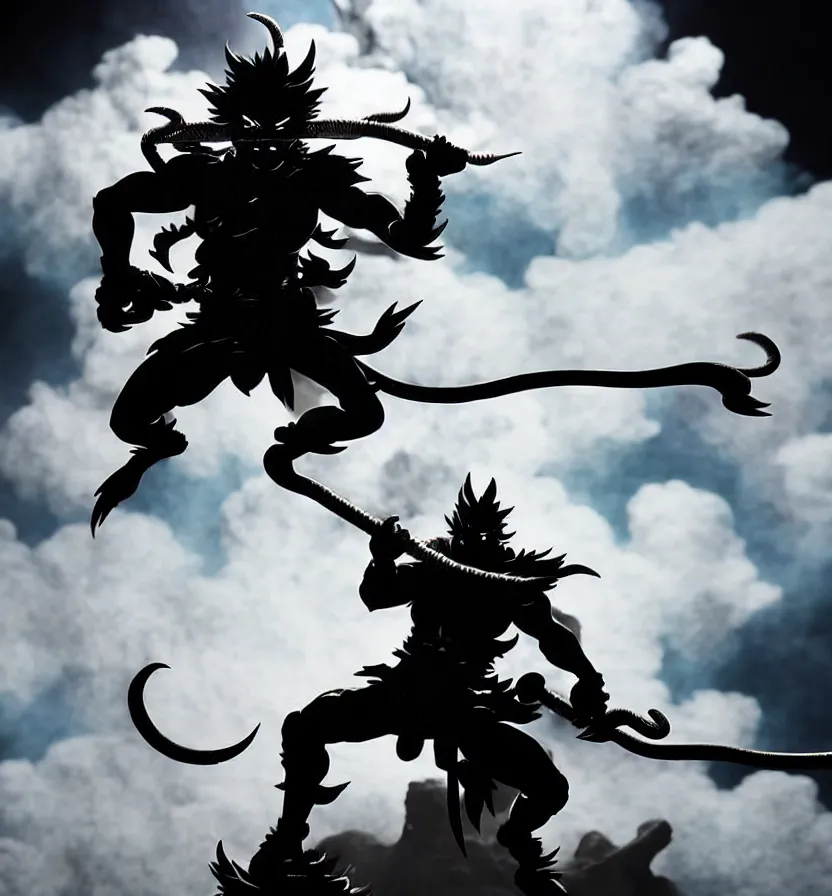 sun wukong myth clouds, smoke by chen uen yoji | Stable Diffusion | OpenArt