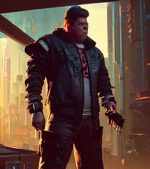 cyberpunk 2 0 7 7, charismatic rugged male battle | Stable Diffusion ...