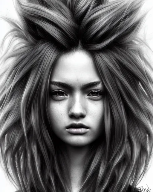hair monster, portrait, highly detailed, deep focus, | Stable Diffusion ...