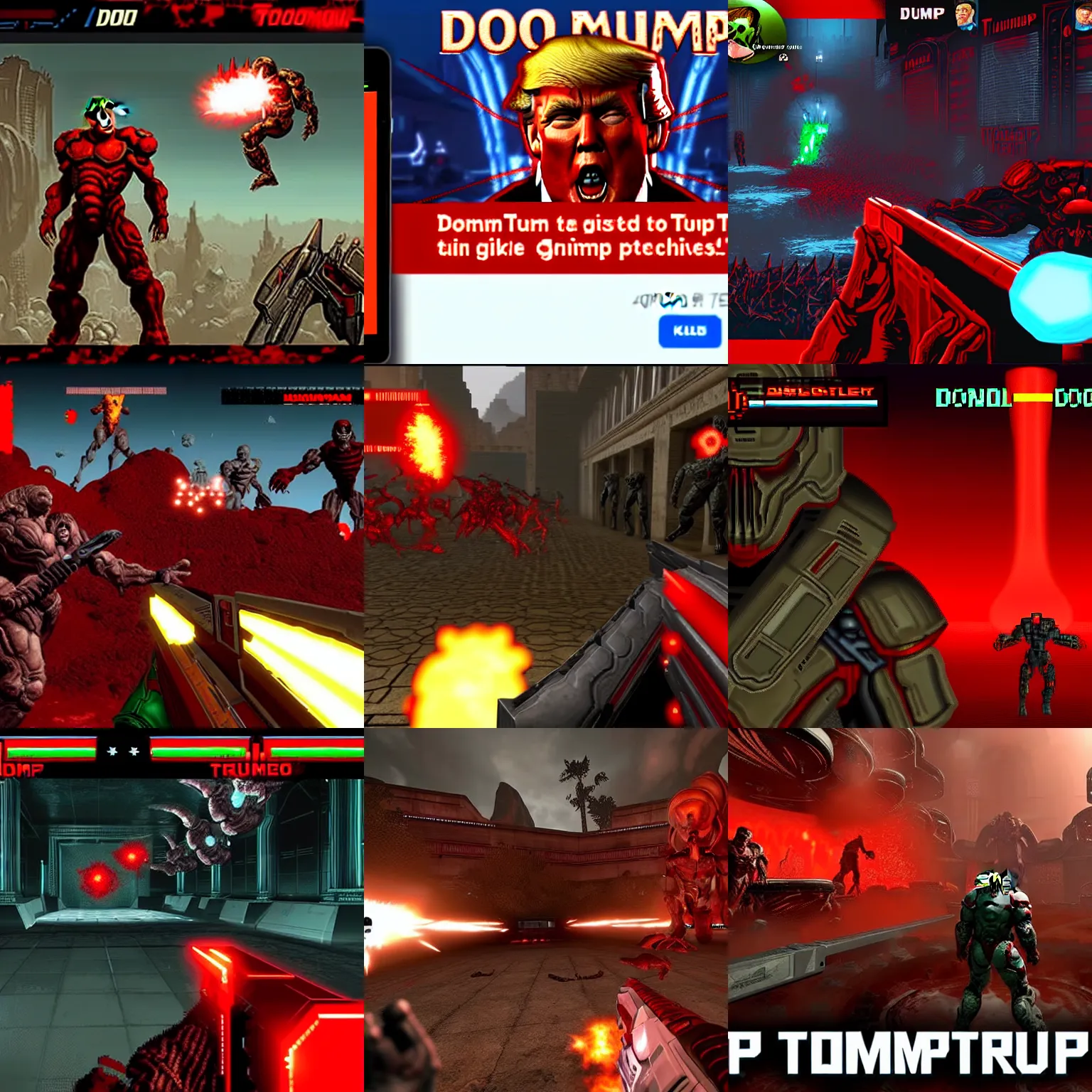 a screenshot of the video game doom with Donald Trump | Stable Diffusion | OpenArt