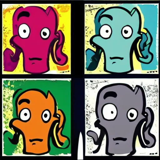 handsome squidward style, strong man, big smile, pop | Stable Diffusion ...