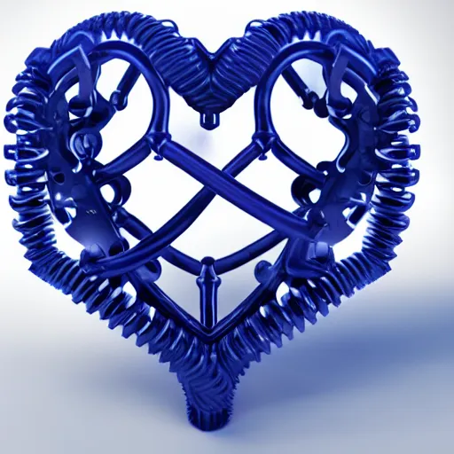 a biomechanical orchid heart fusion, cybertronic | Stable Diffusion ...