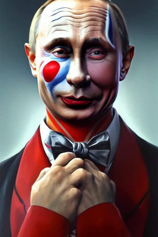 vladimir putin as clown from mcdonalds, realistic | Stable Diffusion ...