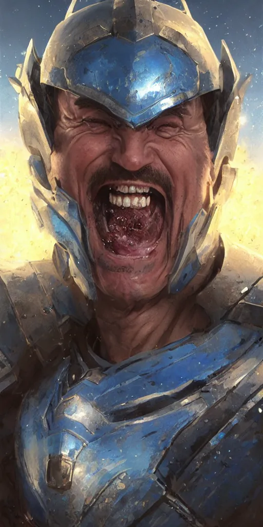 handsome laughing middle aged man face, brown grey | Stable Diffusion | OpenArt