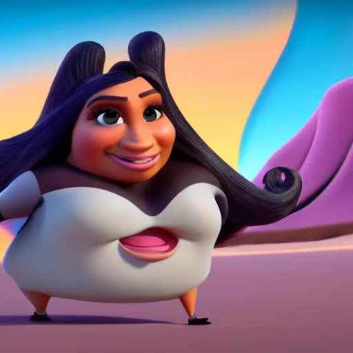 kim kardashian as seen in pixar animated movie 4k | Stable Diffusion