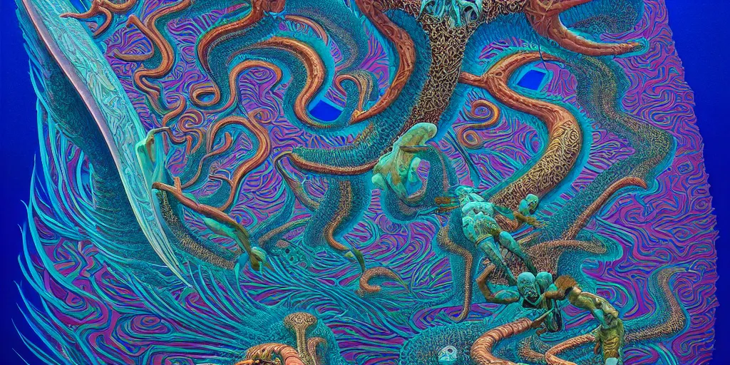 cinematic view of a dmt island paradise filled with | Stable Diffusion
