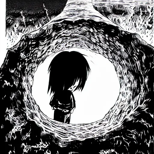 Bottomless pit supervisor inspects a bottomless pit, | Stable Diffusion | OpenArt