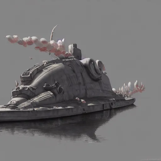 subsurface scattering, white, giant submarine, koi | Stable Diffusion | OpenArt