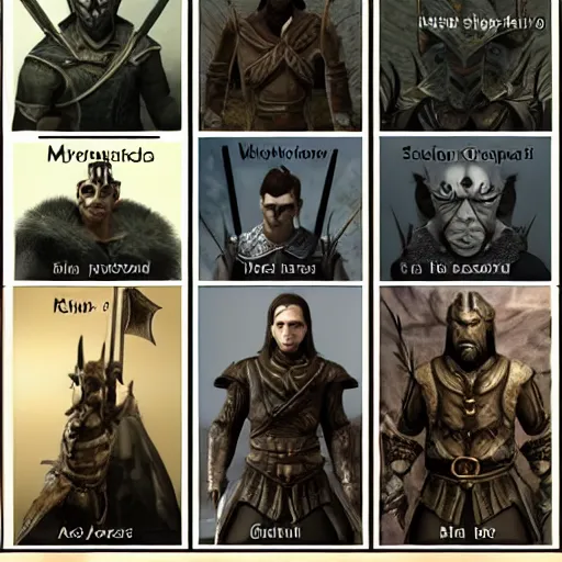 skyrim characters | Stable Diffusion | OpenArt