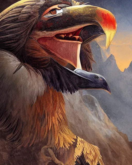 digital painting of mallku, incan condor spirit of the | Stable ...