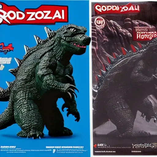packaging of godzilla hasbro toy | Stable Diffusion | OpenArt