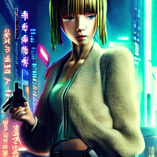 an anime cute girl in blade runner 2047 | Stable Diffusion | OpenArt