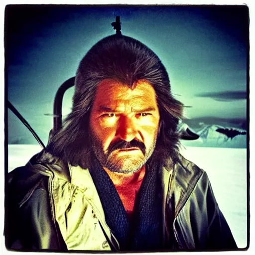 “MacReady (played by Kurt Russel) wearing an oversized | Stable ...