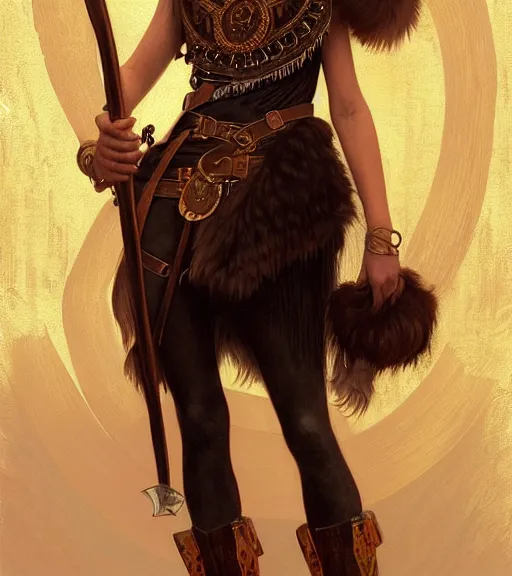 a hippy male ranger, dnd, wearing a leather vest and | Stable Diffusion ...