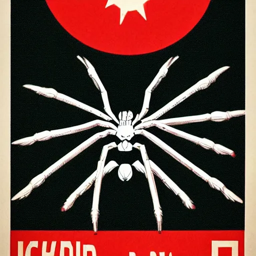 communist propaganda poster, a spider. | Stable Diffusion | OpenArt