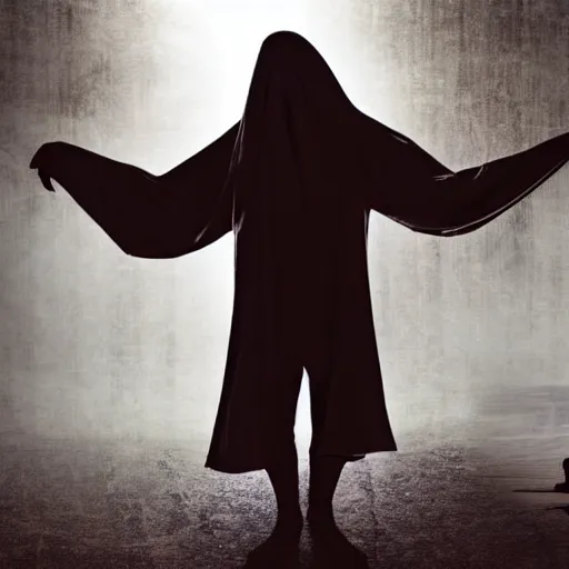 man dressed as ghost scared by real ghost | Stable Diffusion | OpenArt