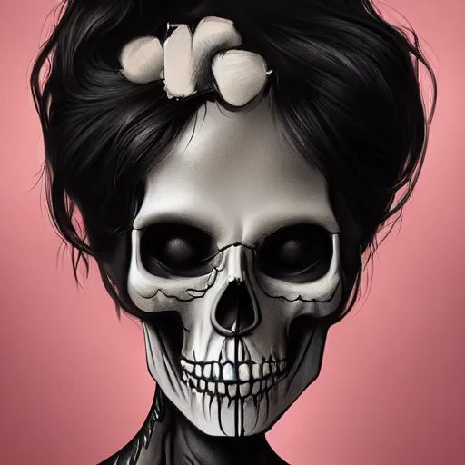 Female death holding a skull, kodachrome, high | Stable Diffusion | OpenArt