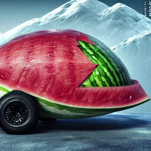 Very very very very highly detailed sci-fi Watermelon | Stable ...