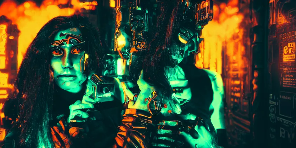 closeup of beautiful guard hiding her chest with her | Stable Diffusion ...