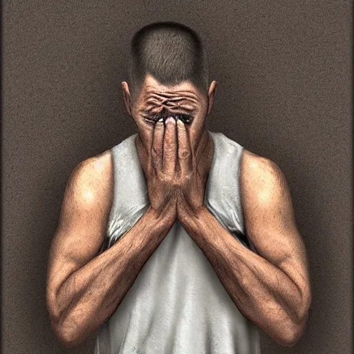 crying prisoner alone in his cell setting using an | Stable Diffusion | OpenArt