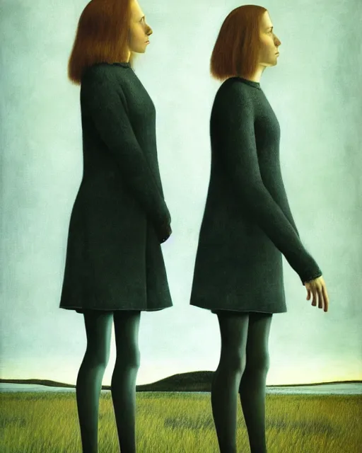 nicholas cage twins, sisters, in the void, by the | Stable Diffusion