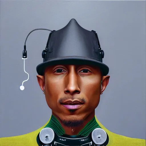 a realistic oil painting of pharrell williams as a | Stable Diffusion