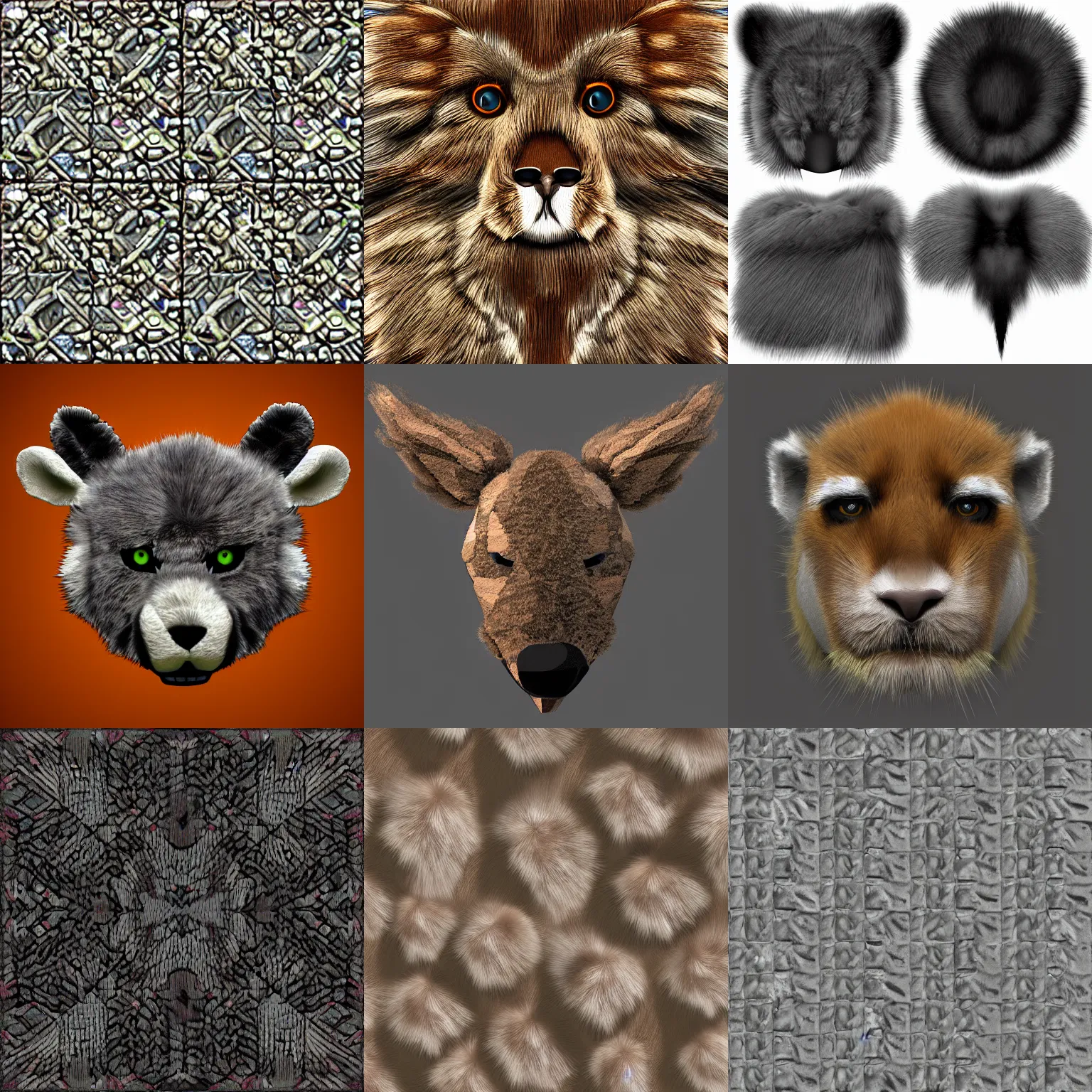 animal fur, tileable texture, video game digital art | Stable Diffusion
