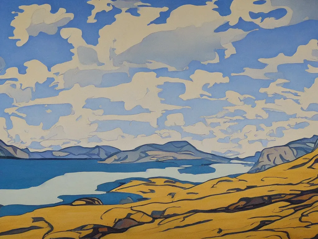 a beautiful landscape painting by group of seven, | Stable Diffusion ...