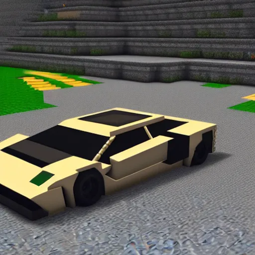 Lamborghini in Minecraft | Stable Diffusion | OpenArt