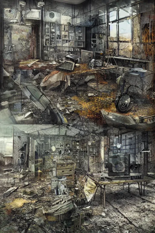 acid rain effect, disassemble the computer in | Stable Diffusion | OpenArt