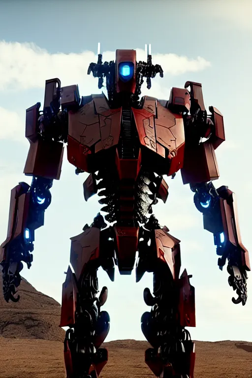 a cinematic still from westworld and pacific rim, full | Stable ...