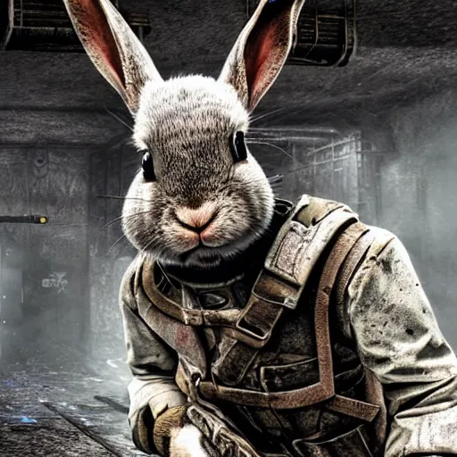 a rabbit in the video game metro 2033 | Stable Diffusion | OpenArt