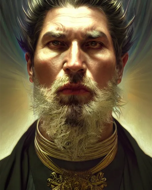 realistic wide angle portrait of a bishop, evil, | Stable Diffusion ...