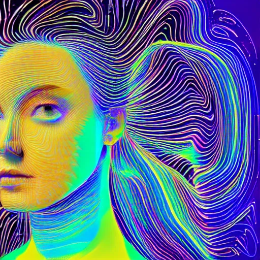portrait of a woman inspired by data - driven art, | Stable Diffusion | OpenArt