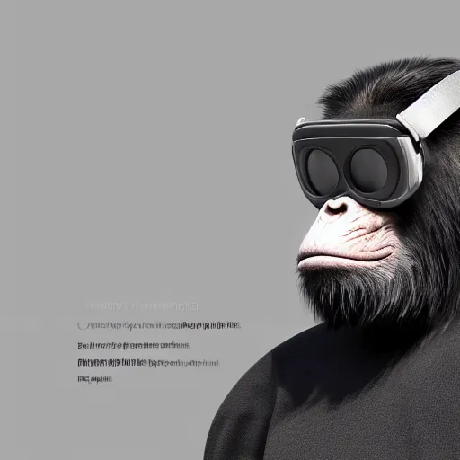 a portrait of a chimpanzee wearing a hoodie, and | Stable Diffusion ...