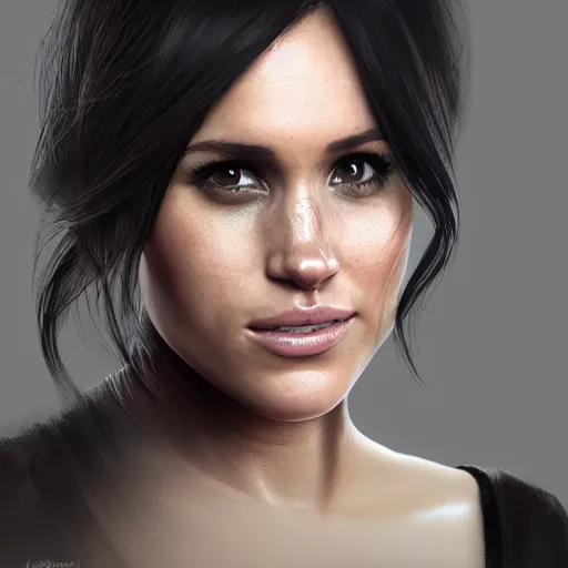 beautiful meghan markle in black bra, character | Stable Diffusion ...