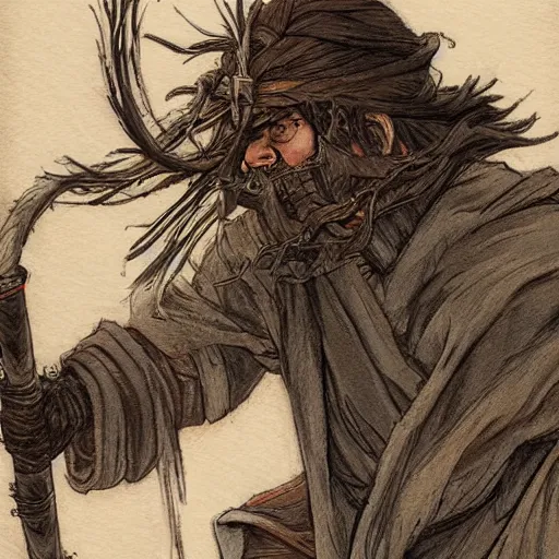 Sekiro draw by James Gurney | Stable Diffusion | OpenArt