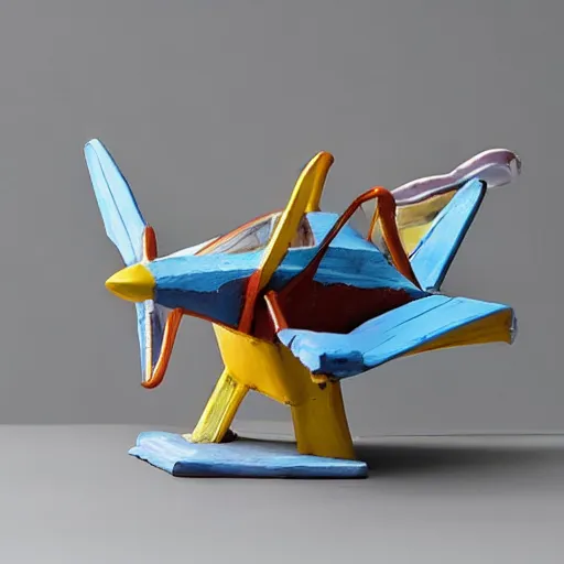 A sculpture a airplane_small made pure recycle | Stable Diffusion | OpenArt