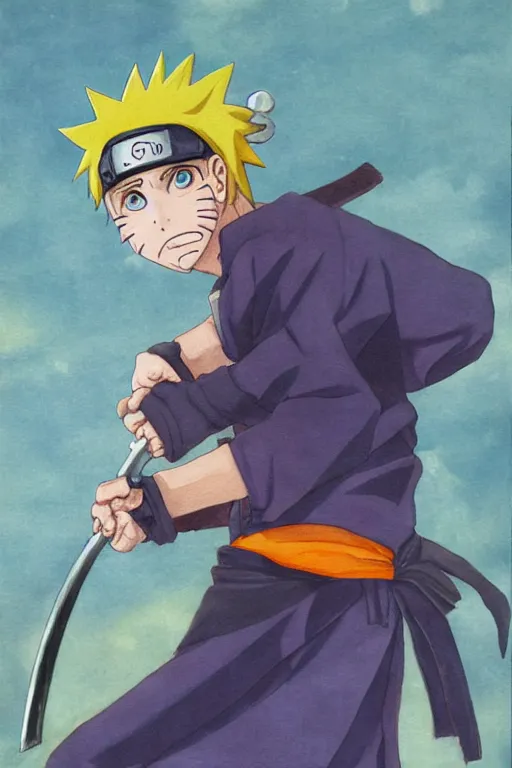 naruto holding a sword, painting | Stable Diffusion | OpenArt