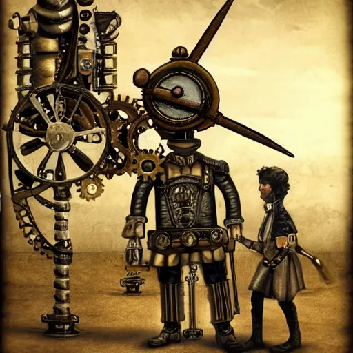 steampunk David and Goliath | Stable Diffusion | OpenArt