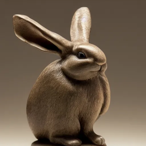 museum quality macro photograph of netsuke of a rabbit | Stable ...
