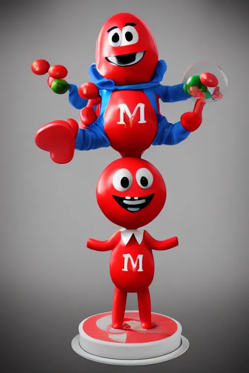 red m - character, m & m mascot, m & m figure, m & m | Stable Diffusion ...